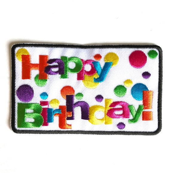 Accessories | Happy Birthday Patch Iron On Patches Diy Customize | Poshmark